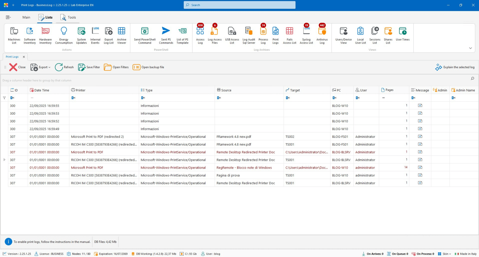 BusinessLOG Server — Enterprise Log Management for GDPR, NIS2 & ISO 27001